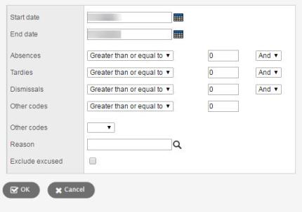 View Student Attendance Summary Information